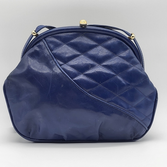 lancetti | Bags | Lancetti Vintage Small Blue Snap Closure Small ...